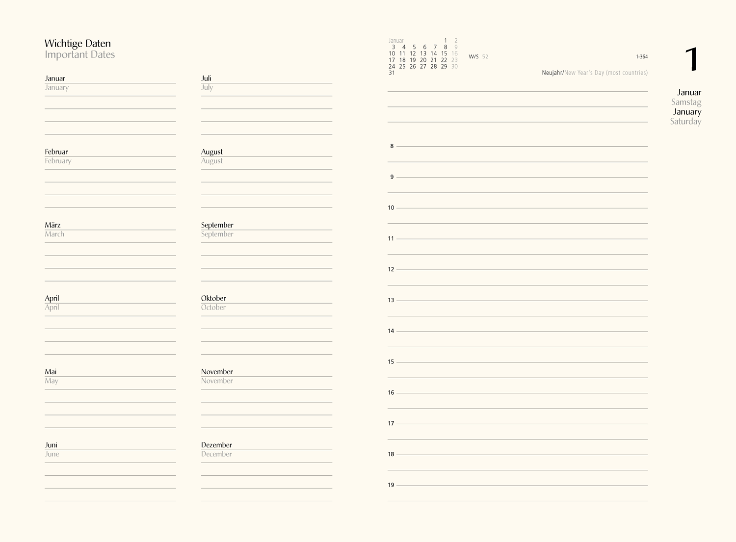 Bindewerk | Kalenderinfo