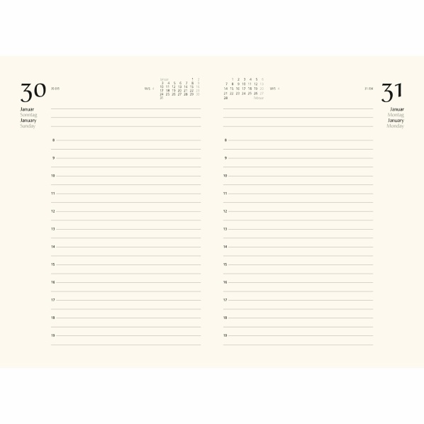 Bindewerk | Tageskalender BASIC COLOUR